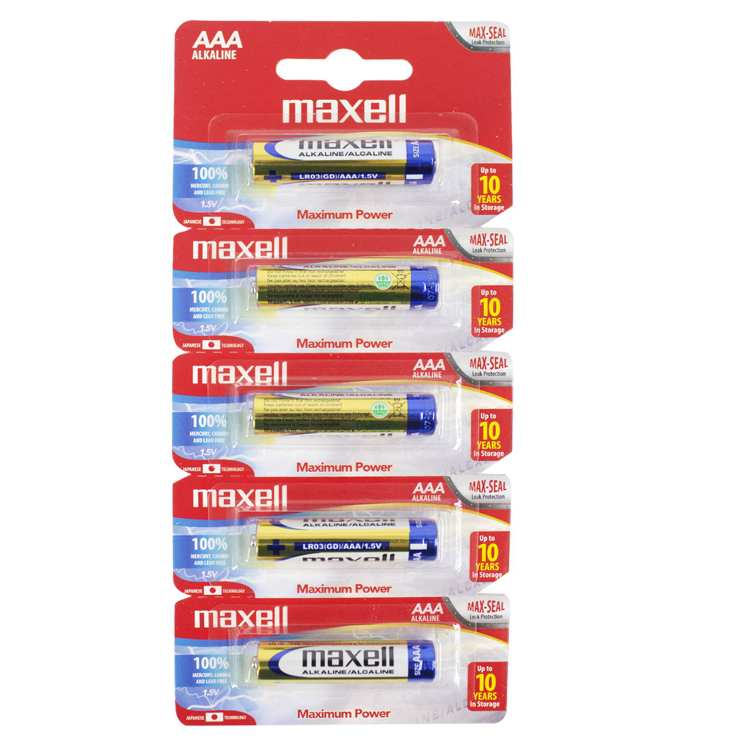 Pack 5 Pilas Alcalinas AAA Maxell - ACF WISE