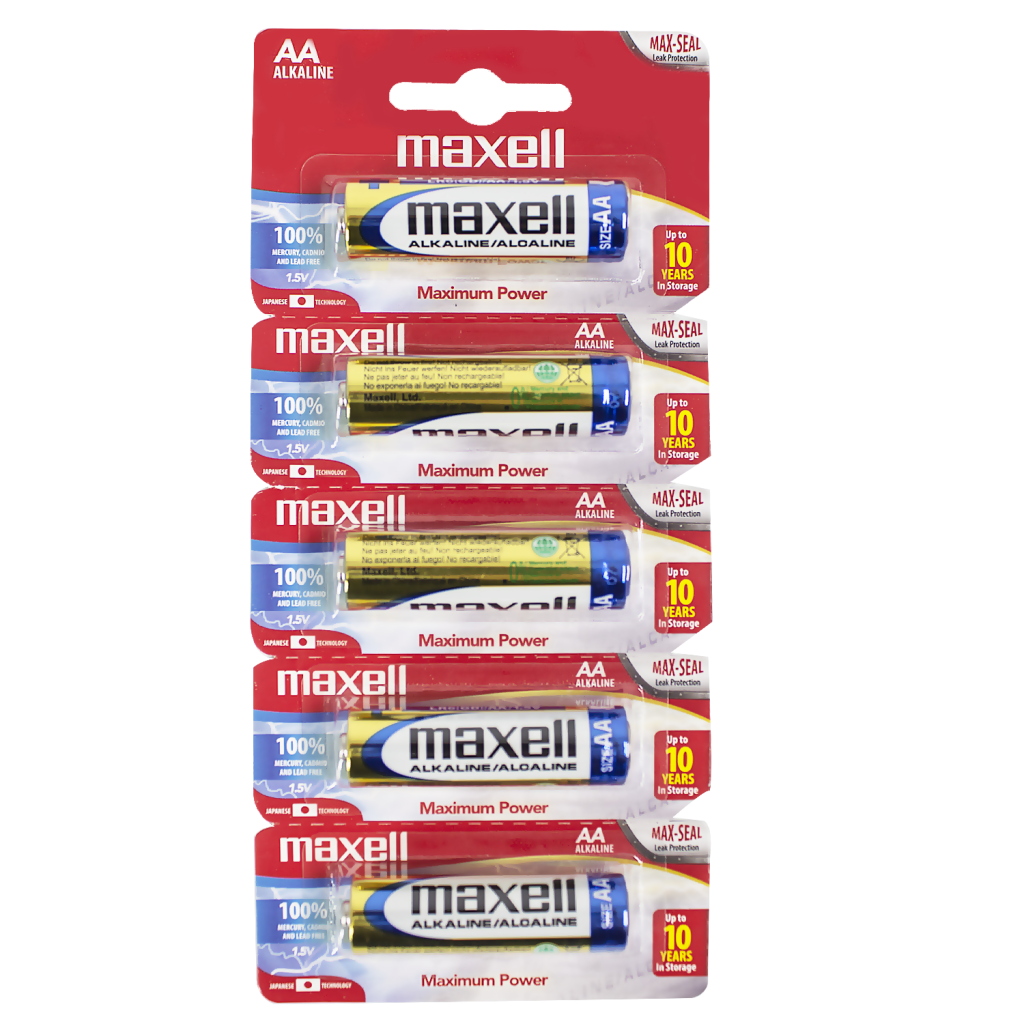 Pack 5 Pilas Alcalinas AA Maxell - ACF WISE